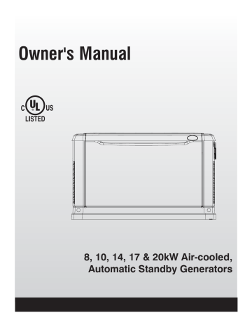 Generac 20 kW 0058870 Standby Generator Manual | Manualzz