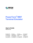 Terminal Emulator PowerTerm Series User's Guide | Manualzz