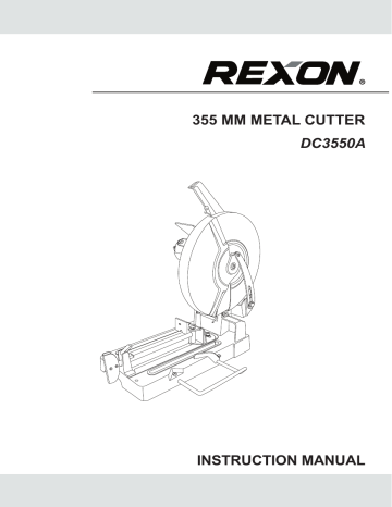 Rexon DC3550A 14" (355mm) Dry Cut Saw Owner's Manual | Manualzz