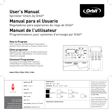 Orbit 57096, 57586, 57592, 91006 User Manual | Manualzz