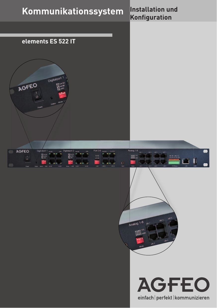 AGFEO ES 522 IT Installationsanleitung | Manualzz