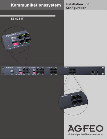AGFEO ES 628 IT Installationsanleitung | Manualzz
