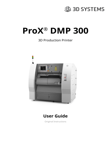 3D Systems ProX DMP 300 User Manual | Manualzz