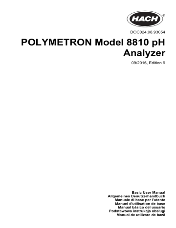 Hach POLYMETRON 8810 ISE Basic User Manual | Manualzz
