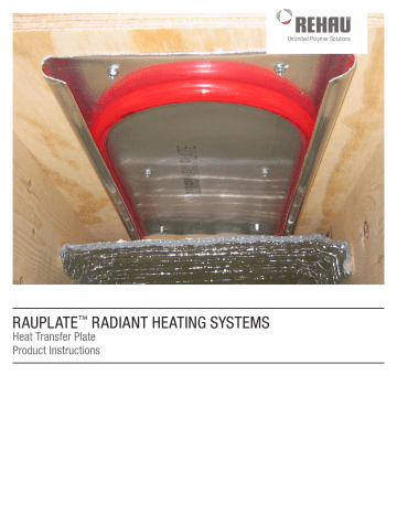 Rehau RAUPLATE Product Instructions | Manualzz