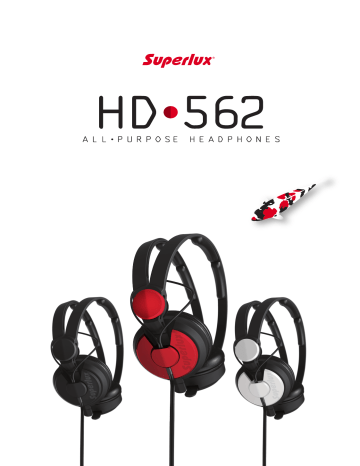 Superlux HD562 All-purpose Headphones Specifications | Manualzz