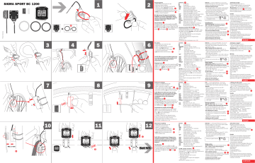 Sigma Sport BC 1200 - 1997 Owner Manual | Manualzz