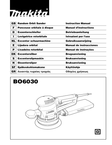 Makita BO6030 Instruction manual | Manualzz