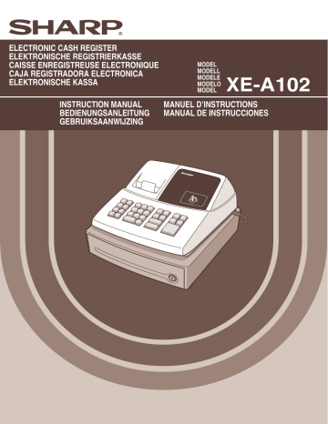 Sharp XE-A102 de handleiding | Manualzz