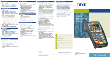 Ingenico IWL220 GPRS, iWL250 WIFI Quick Reference Manual | Manualzz