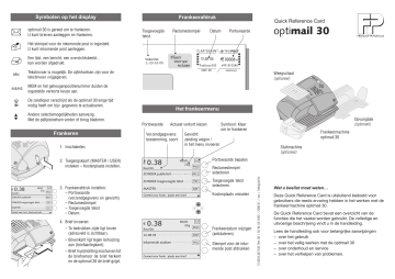 FP Ruys Optimail 30 frankeermachine NetSet 1 de handleiding | Manualzz