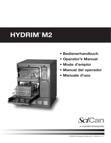 SciCan HYDRIM M2 Operator's Manual | Manualzz