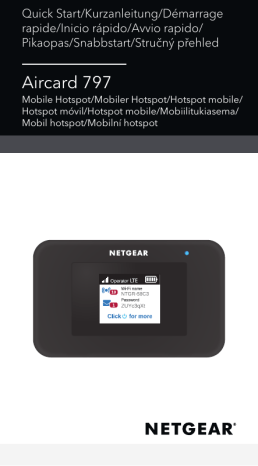 Netgear Mobile Hotspot, Aircard AC797S Manuale del proprietario | Manualzz