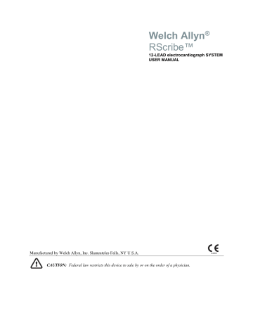 Welch Allyn RScribe User Manual | Manualzz