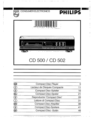 Philips CD502 Owner Manual | Manualzz