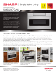 Sharp SMD2470ASY 24 Inch Microwave Drawer Spec Sheet | Manualzz