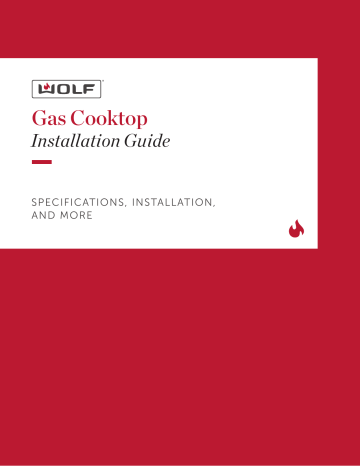 Wolf CG365CS 36 Inch Rangetop Installation Guide | Manualzz