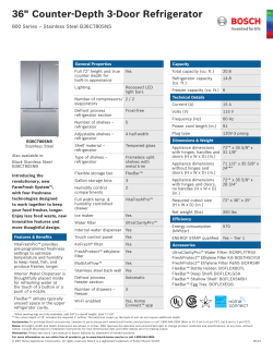 Bosch B36CT80SNS - Installation guide, Manual, Specification, User ...