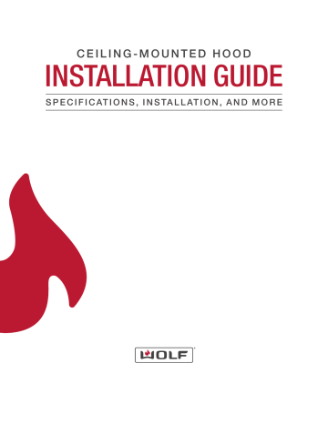 Wolf VC48S Range Hood Installation Guide | Manualzz