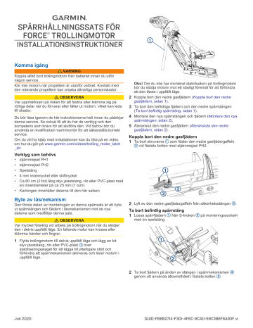 Garmin Force Trolling Motor Freshwater 57 Installationsguide | Manualzz