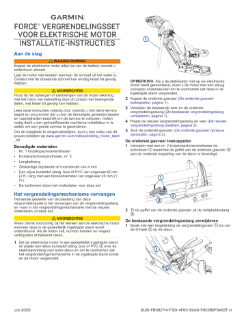 Garmin Force Trolling Motor Freshwater 57 Installatie gids | Manualzz