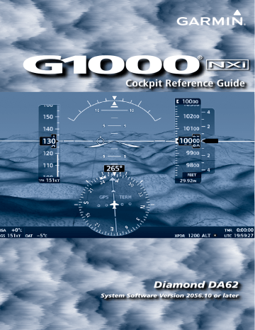 Garmin G1000 NXi - Diamond DA62 Reference Guide | Manualzz