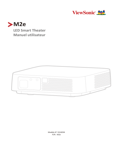 ViewSonic M2e PROJECTOR Mode d'emploi | Manualzz