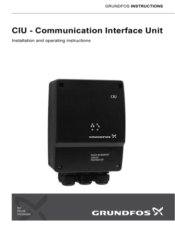 Grundfos CIU Installation And Operating Instructions Manual | Manualzz