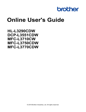 (Windows). Brother HLL3290CDW, MFC-L3770CDW, MFC-L3750CDW, MFC-L3710CW ...