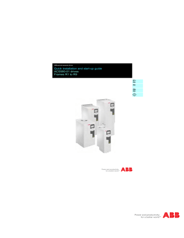 ABB ACS580-01 drives Quick Installation And Start-Up Manual | Manualzz
