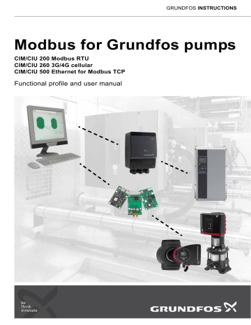 Grundfos CIM 200, CIM 260 Functional Profile And User Manual | Manualzz