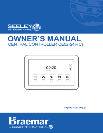 Braemar Controller CE52-24F(C) Owner's Manual | Manualzz