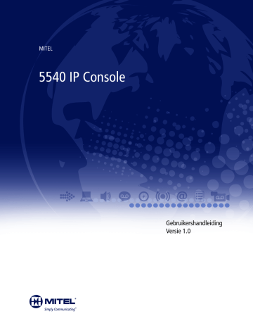 Mitel 5540 IP Console de handleiding | Manualzz
