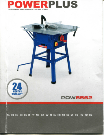 Powerplus POW 8562 de handleiding | Manualzz