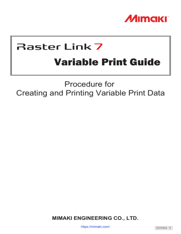 Mimaki RasterLink7 Guide | Manualzz