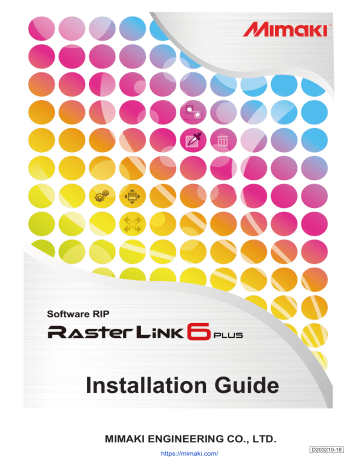 Mimaki RasterLink6Plus Installation Guide | Manualzz