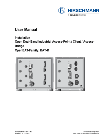 Hirschmann BAT-R User Manual | Manualzz
