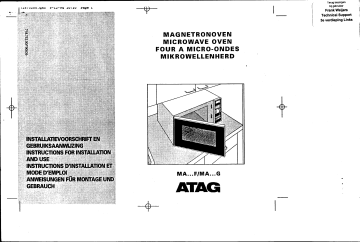 ATAG ma 100 f 200 f Owner Manual | Manualzz