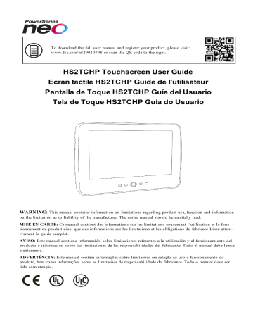 DSC HS2TCHP User Manual | Manualzz