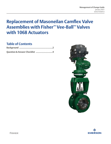 Fisher Masoneilan Camflex Valve Assemblies Guide | Manualzz
