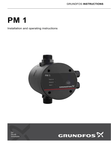 Grundfos PM 1 Installation And Operating Instructions Manual | Manualzz