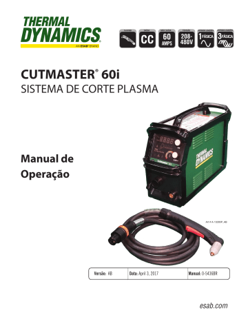 ESAB CUTMASTER® 60i Plasma Cutting System Manual do usuário | Manualzz