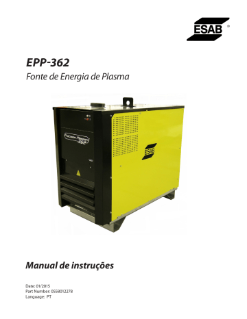 ESAB EPP-362 Plasma Power Source Instruction manual | Manualzz