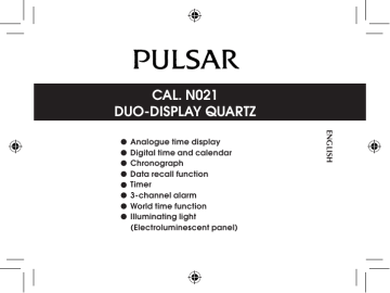 Pulsar N021 Manual | Manualzz