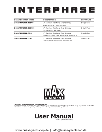 Interphase CHART MASTER iPRO Owner Manual | Manualzz