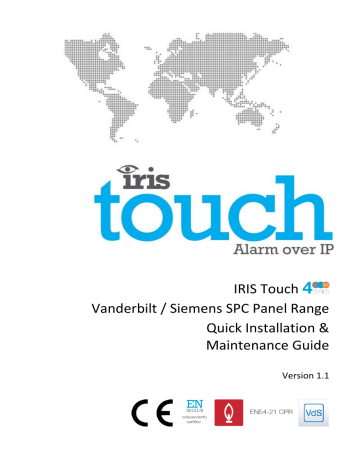 IRIS Touch 440 NG Quick Installation & Maintenance Manual | Manualzz