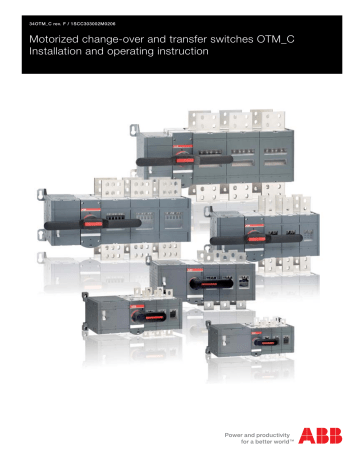 ABB OTM400 C M Installation And Operating Instruction | Manualzz