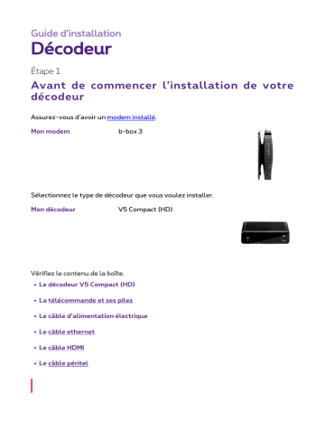 Proximus V5 Compact HD Mode d'emploi | Manualzz