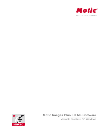 Motic Images Plus 3.0 ML Software Manuale utente | Manualzz