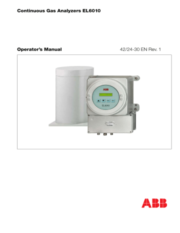 ABB EL6010 Operator's Manual | Manualzz